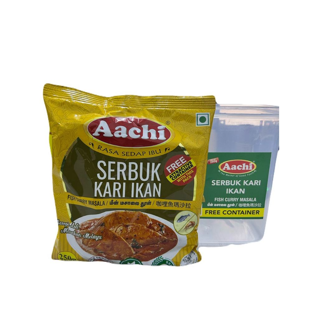 AACHI Fish Curry Masala / Serbuk Kari Ikan 250gm ( FOC CONTAINER ...