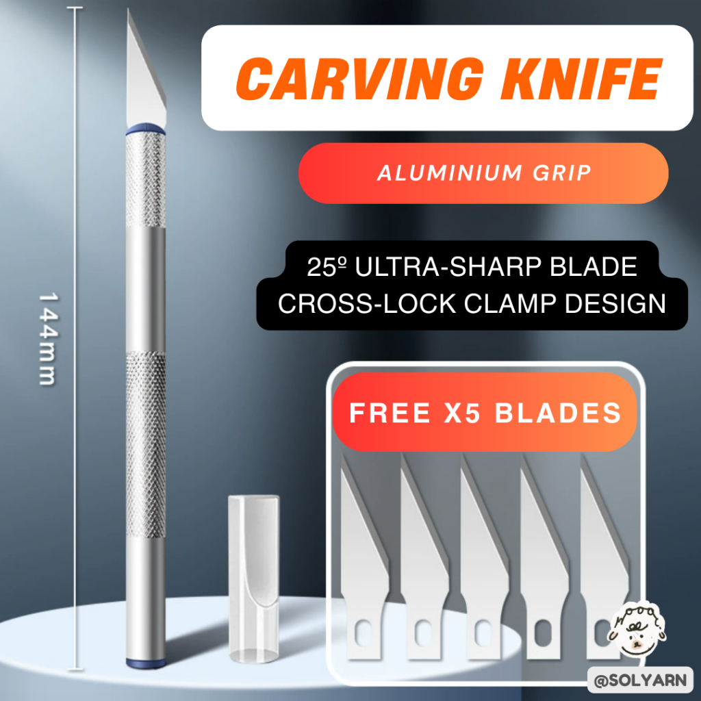 🇲🇾 Local Stock 🇲🇾 Craft Carving Knife with Alloy Steel Blade ｜Pisau ...