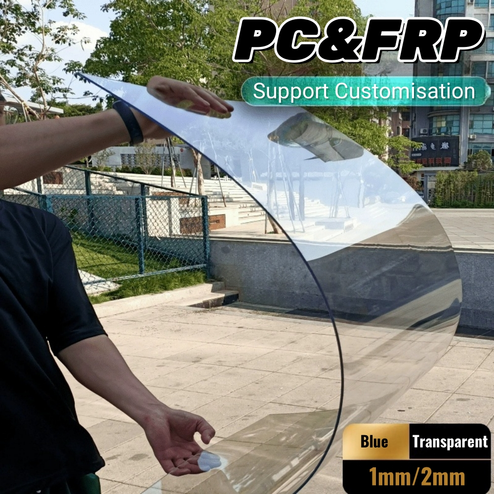 1mm/2mm Atap Cerah Lutsinar Rata Polycarbonate / Pc Flat Transparent ...