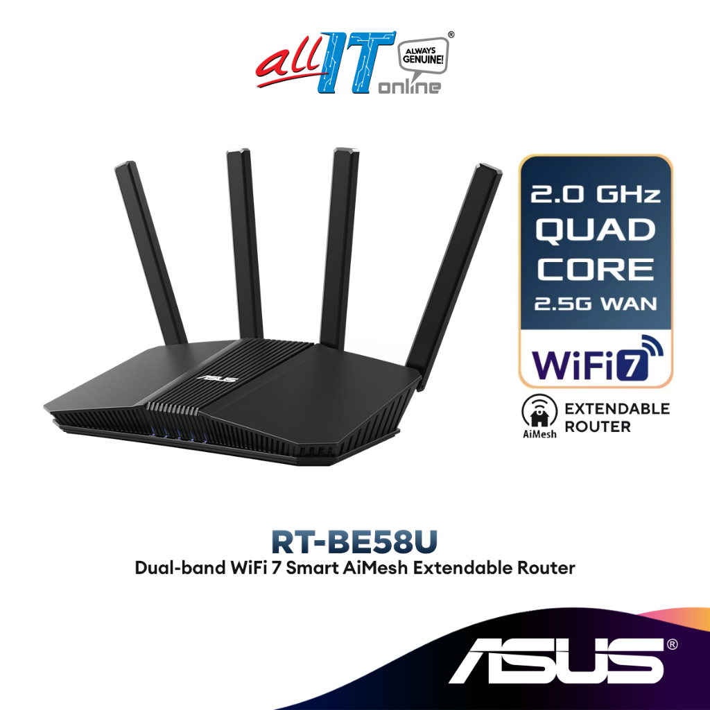Asus RT-BE58U Dual Band Wifi 7 BE3600 Router | Shopee Malaysia