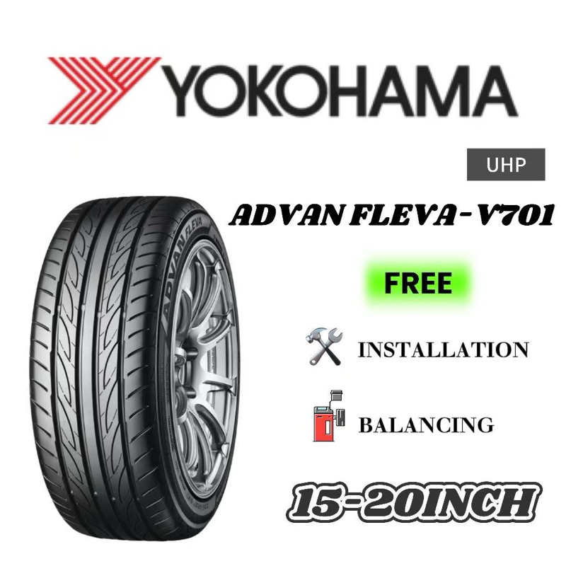 YOKOHAMA ADVAN APEX V701 TAYAR BARU KERETA 15 16 17 18 19 20" INCH ...