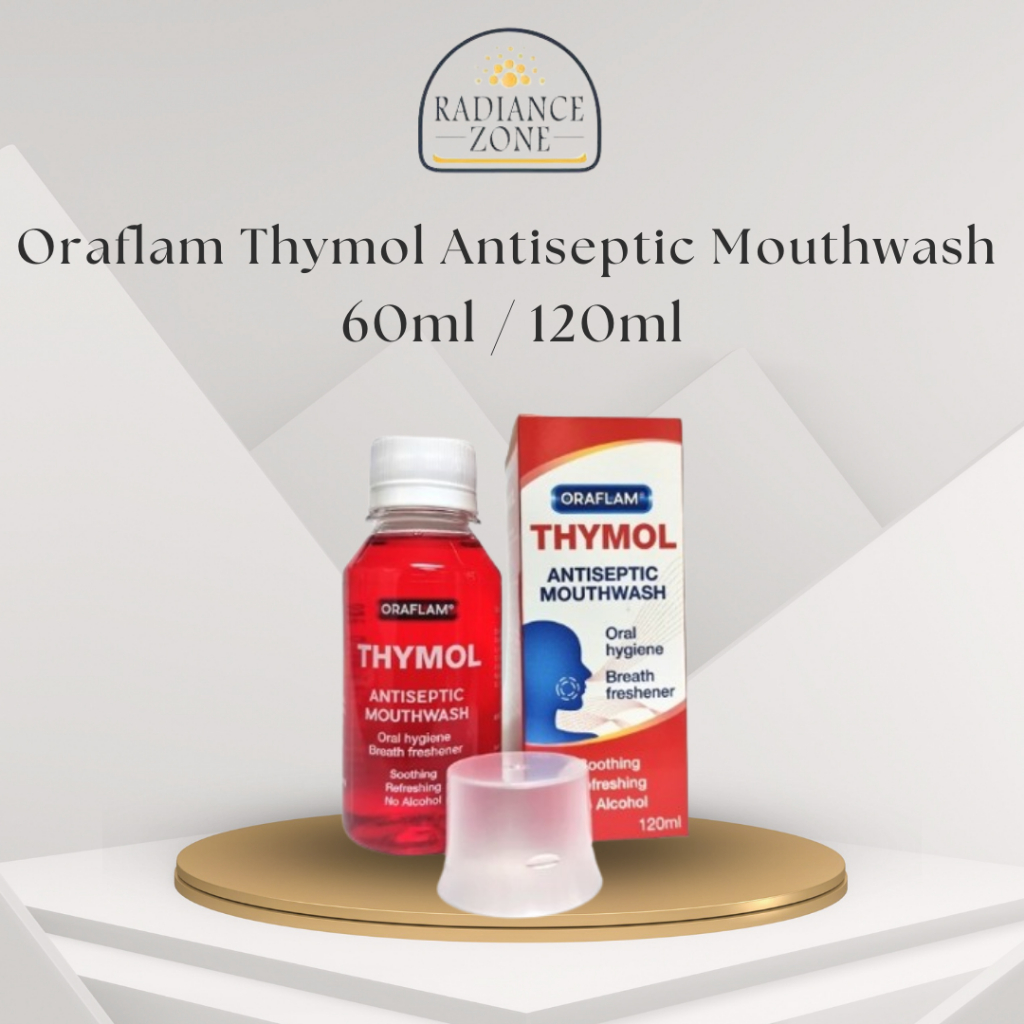 Oraflam Thymol Antiseptic Mouthwash 60ml / 120ml | Shopee Malaysia