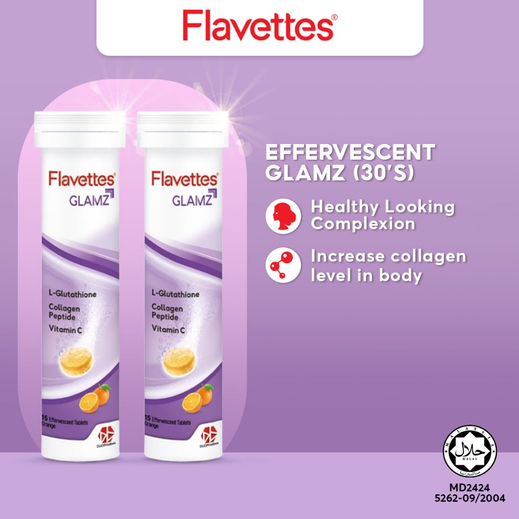 Flavettes Effervescent Glamz (30's)(2 x 15 Tablets) | Shopee Malaysia