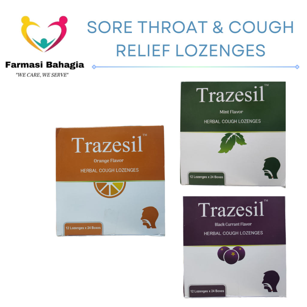 TRAZESIL HERBAL COUGH LOZENGES ( 24 BOXES X 12 LOZENGES ) | Shopee Malaysia