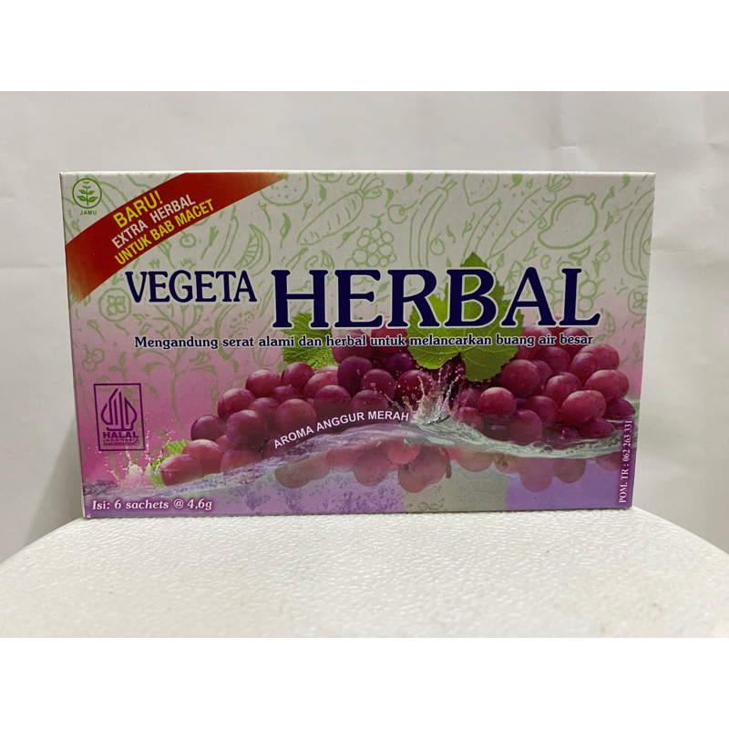 VIGETA HERBAR AROMA ANGGUR MERAH 1 Box 6 Sachet | Shopee Malaysia