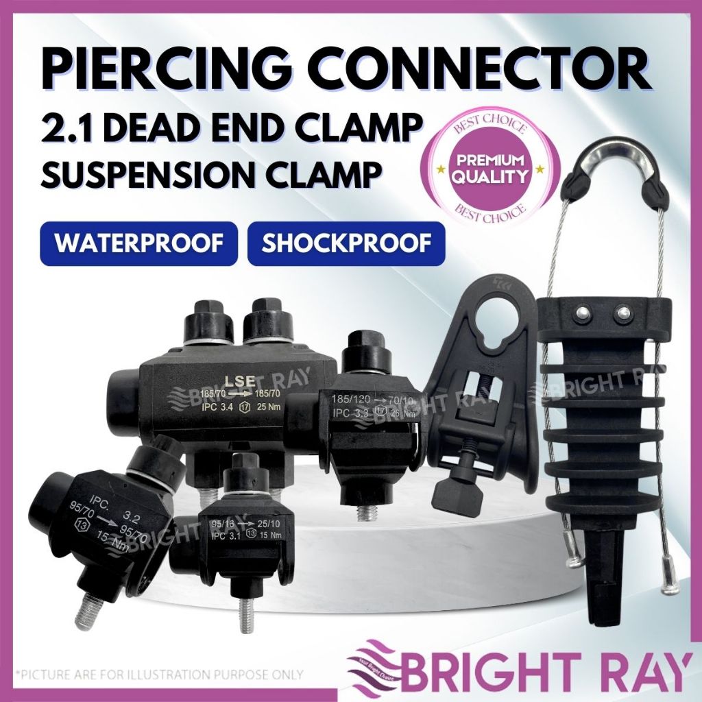 IPC Premium Piercing Connector Dead End Clamp TNB Wire Connector Clamp ...