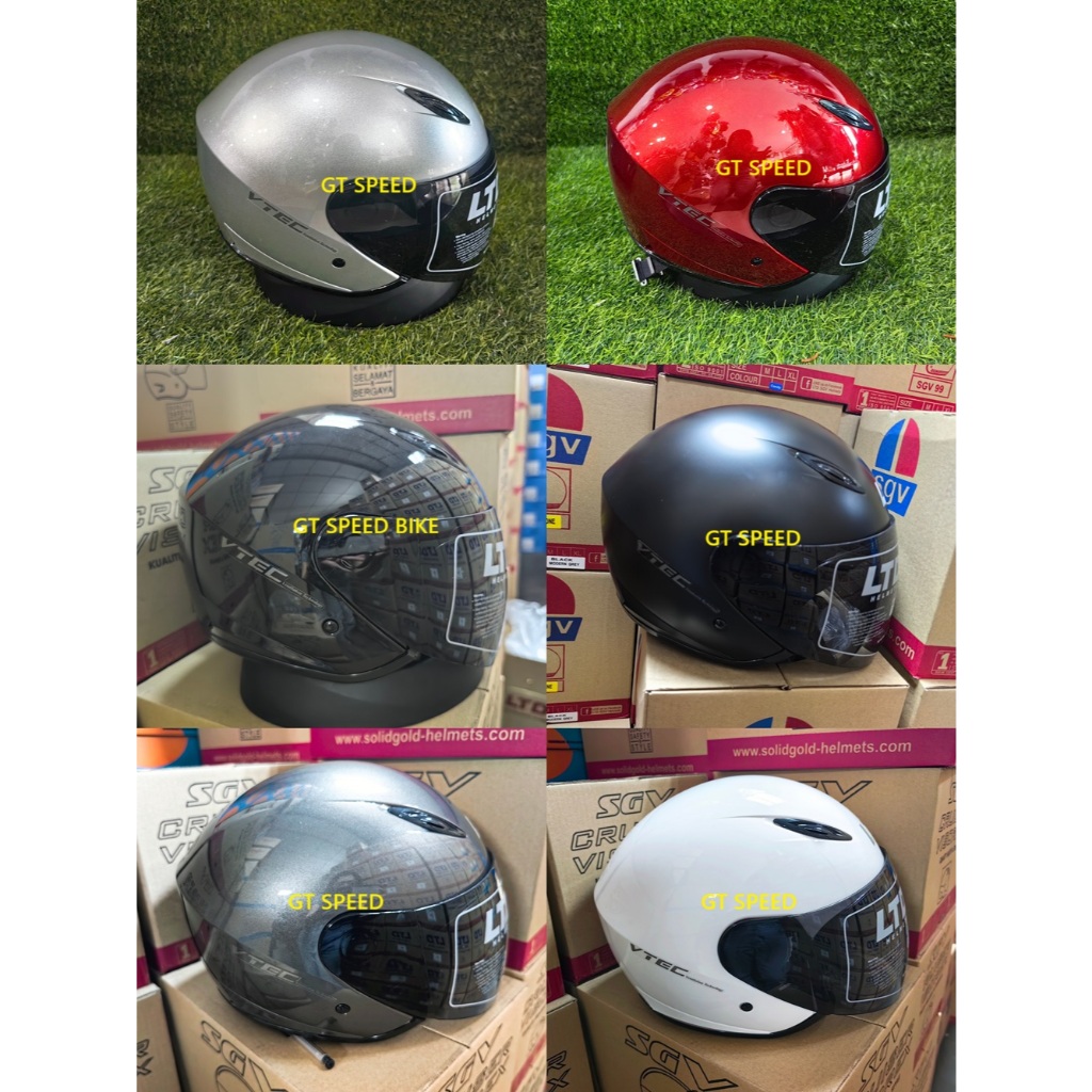 LTD VTEC MONO HELMET WITH SMOKE VISOR | Shopee Malaysia
