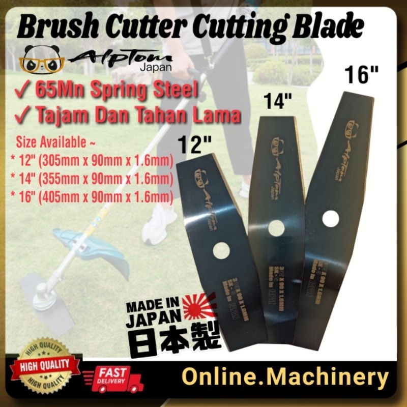 HEAVY DUTY Mata Pisau Mesin Rumput 12" 14" 16" Inch Brush Cutter Blade ...