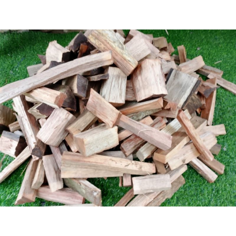 (10kg) Kayu api pokok getah potong campur | Bbq/Camping/Dapur Kayu ...