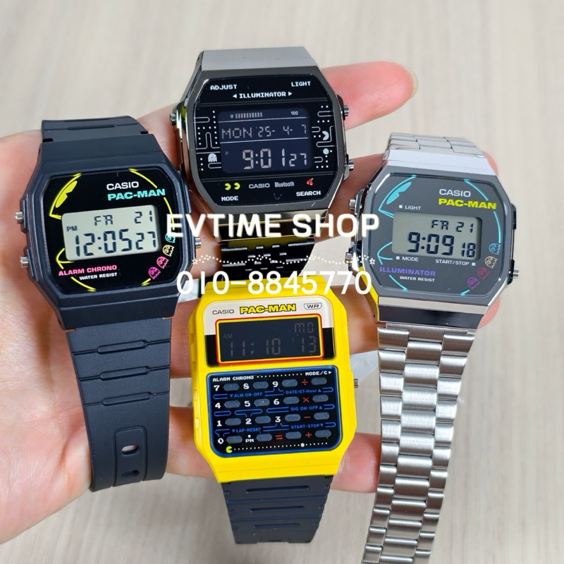 100% ORIGINAL CASIO X PACMAN A168WEPC-7A / CA-53WPC-1B / F-91WPC-1A ...