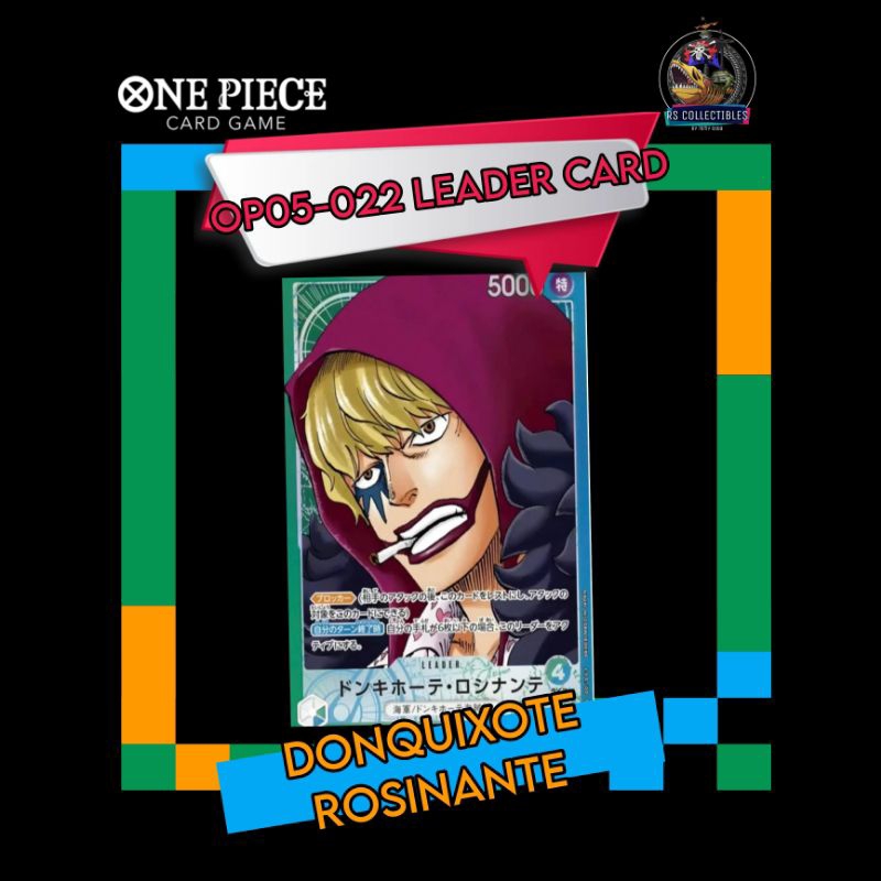 One Piece Card Game OP05-022 Leader (Donquixote Rosinante) | Shopee Malaysia