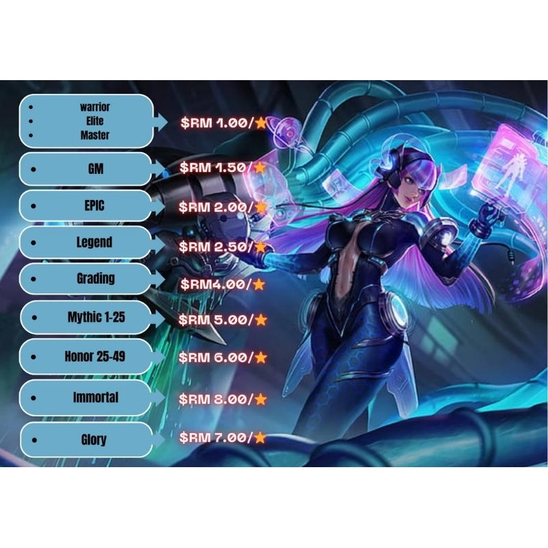 MLBB Boosting Service Malaysia | Joki Rank ML | Harga Mampu Milik ...