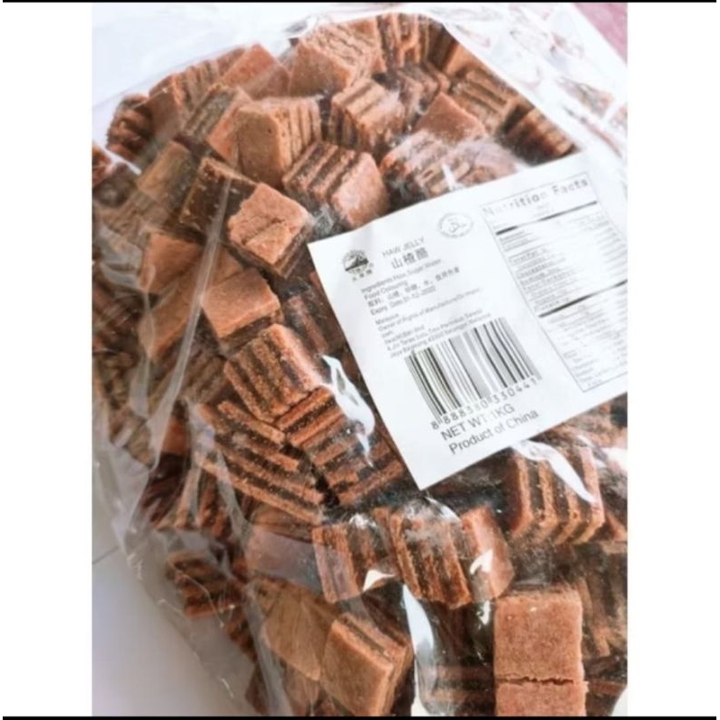 1kg **Haw Flakes Cube Jelly 山楂酪 Asam Gambih Cube | Shopee Malaysia