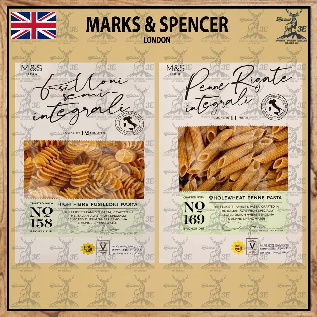M&S🌟Marks & Spencer High Fibre Fusilloni Pasta/ Wholewheat Penne Pasta🌟 ...