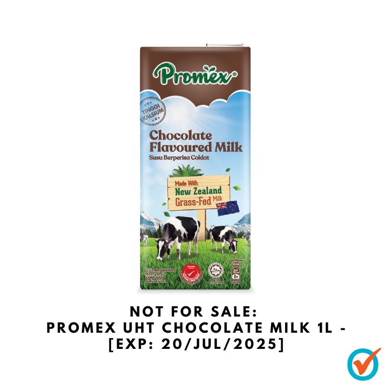NOT FOR SALE: Promex UHT Chocolate Milk 1L - [EXP: 20/Jul/2025 ...
