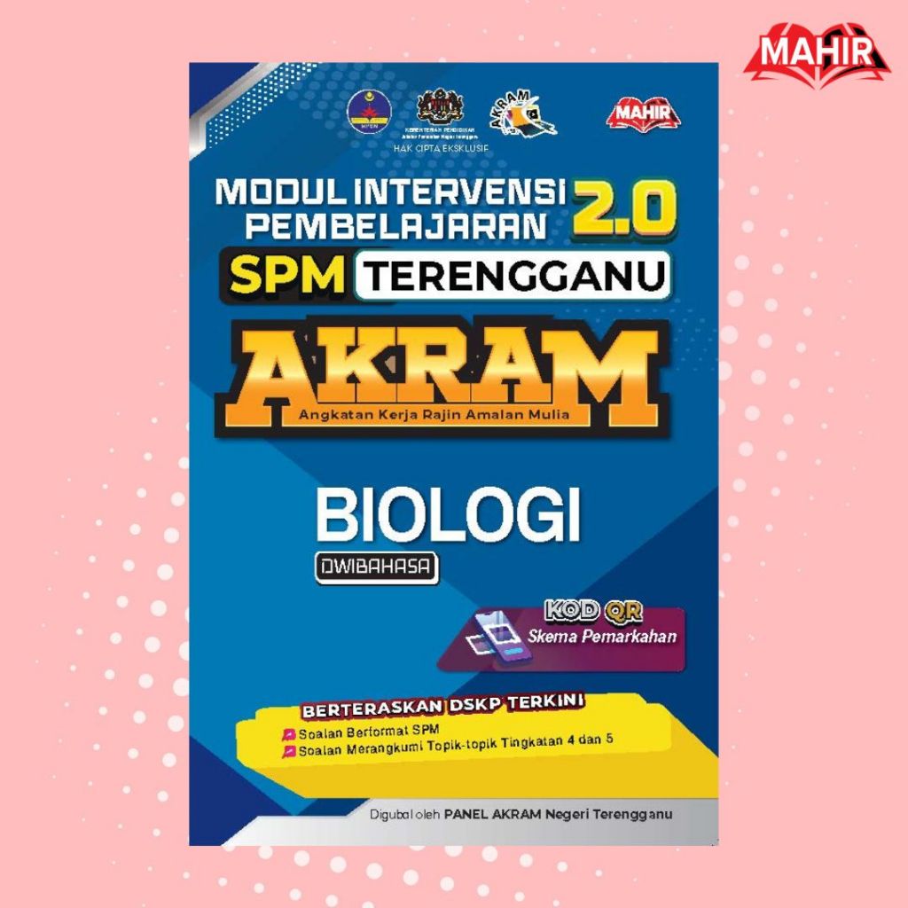 [MAHIR] Modul Intervensi Pembelajaran 2.0 SPM Terengganu AKRAM Biologi | Shopee Malaysia