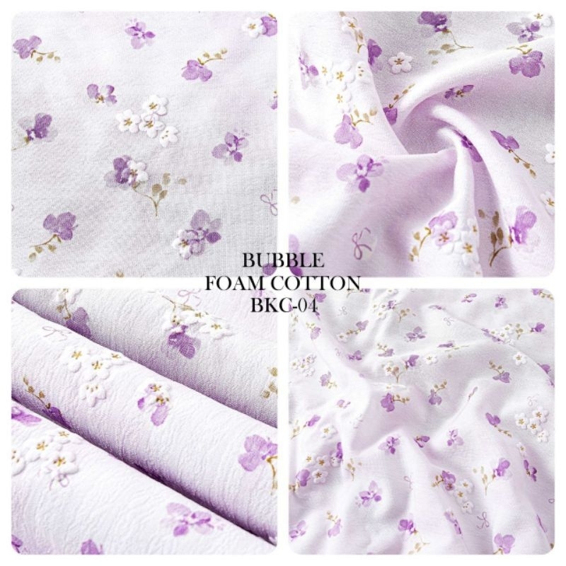 NEW KAIN PASANG BIDANG ±60 OPEN METER - BUBBLE FOAM COTTON | Shopee ...