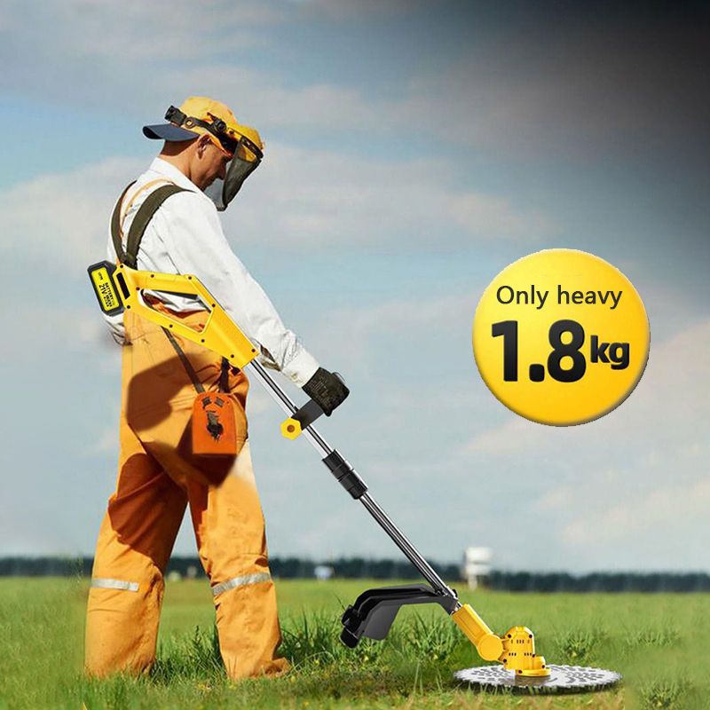 9 Inch Mekitor Mesin Rumput Bateri Heavy Duty Grass Cutter Machine ...