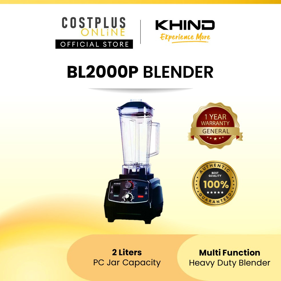 Khind BL2000P Heavy Duty 2L Pro Blender - Commercial Grade, Stainless ...