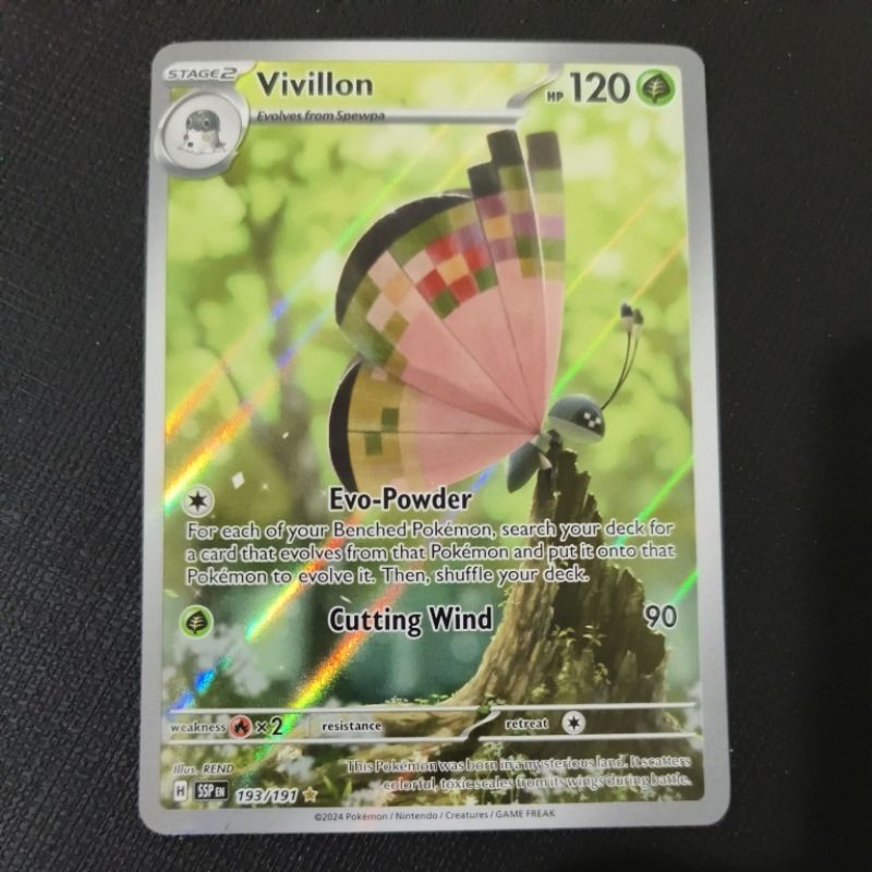 Pokemon Card TCG : SV8 Surging Sparks: Vivillon 193/191 Illustration ...