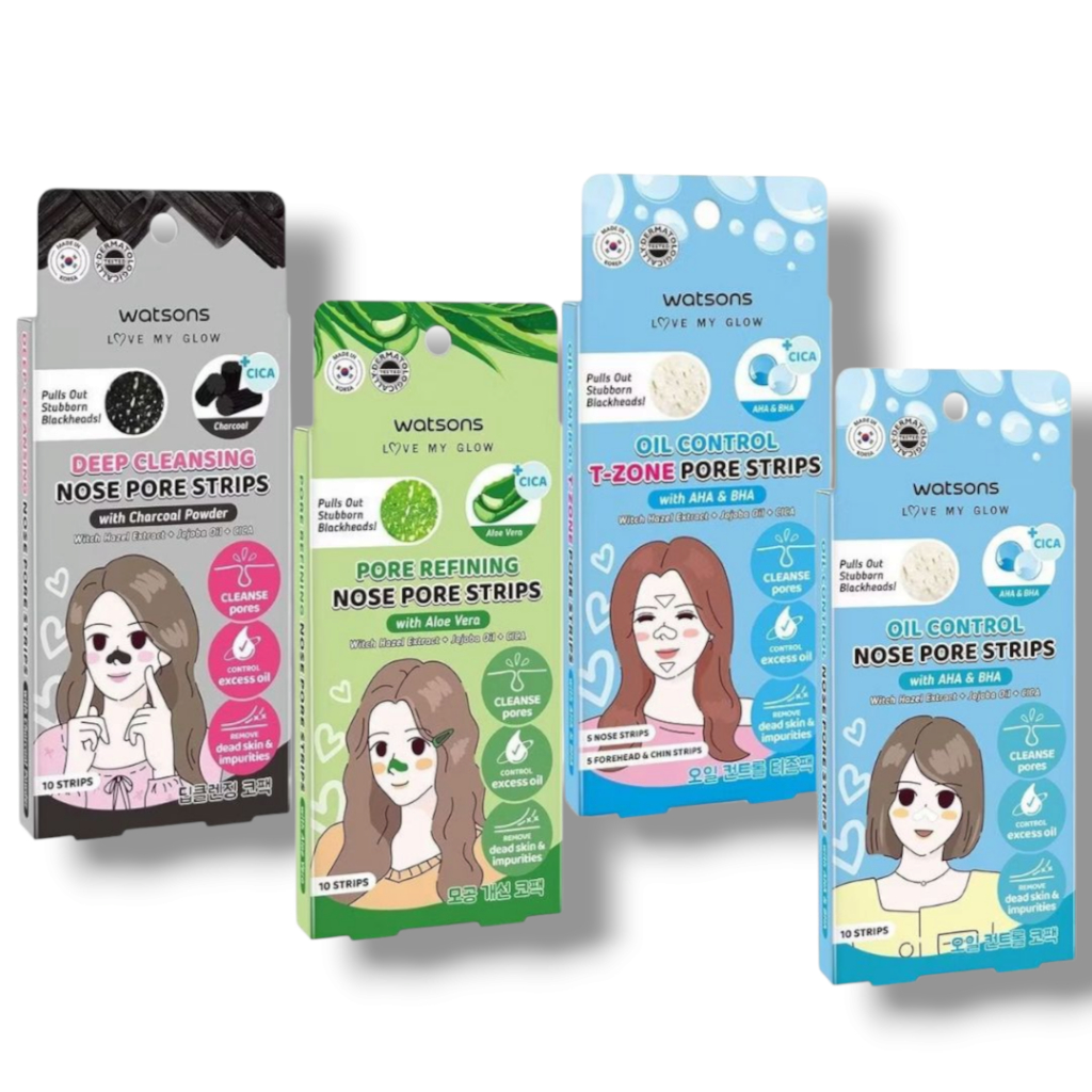 Watsons Nose Pore Strip Blackhead Remover 10 Sheet /Pack | Shopee Malaysia