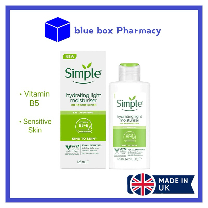 Simple Hydrating Light Moisturizer 125ml Kind to Skin For Oily ...