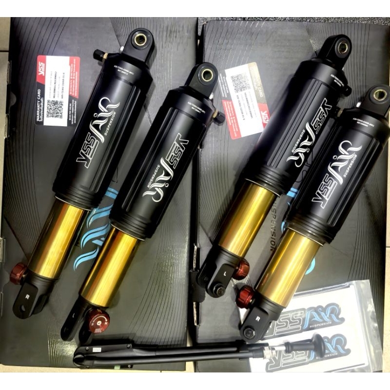 YSS YAMAHA XMAX 300 XMAX 250 V1-V2 AIR TOP LINE AIR SUSPENSION ABSORBER ...