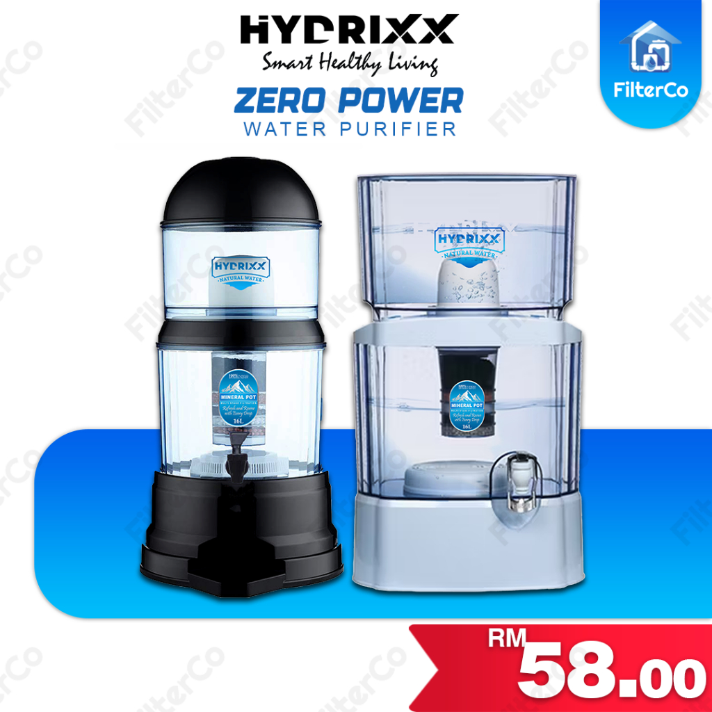 HYDRIXX Mineral Pot 16L / 28L Water Filter System 7 Stage Purification ...