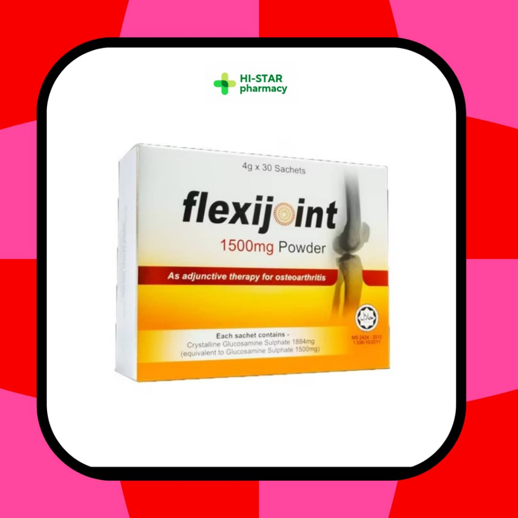 FLEXIJOINT Glucosamine 1500mg Powder 30 SACHET (Exp:07/2026) | Shopee ...
