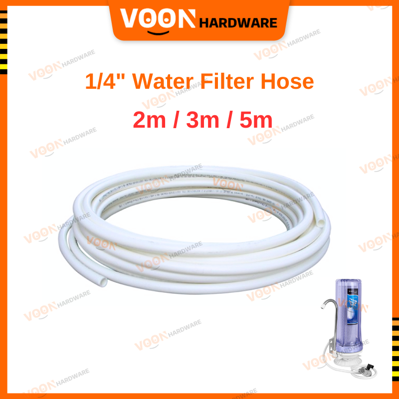VOON 6mm Water Filter Hose 1/4” RO Tube Hose White PE Pipe Water ...