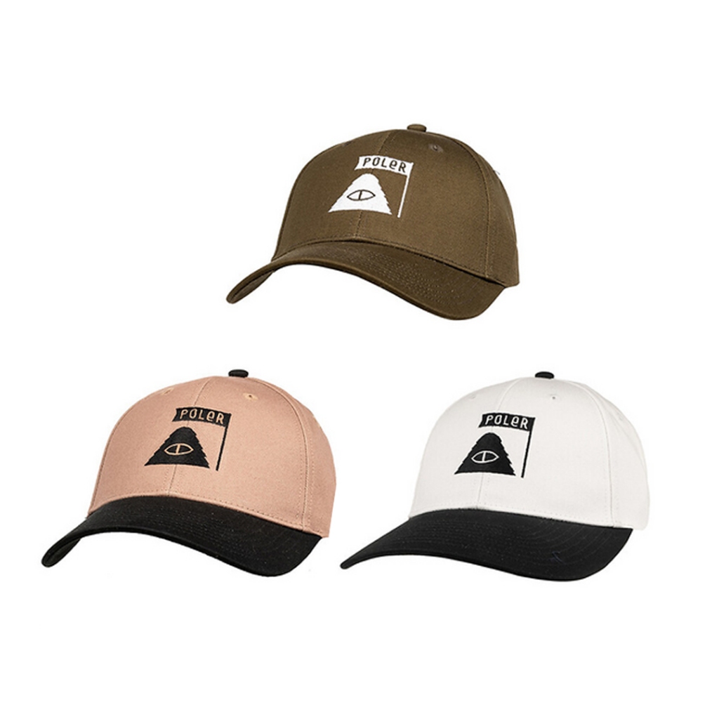 Poler Summit Dad Cap ( Leaf / Cream / Coffee ) | Shopee Malaysia