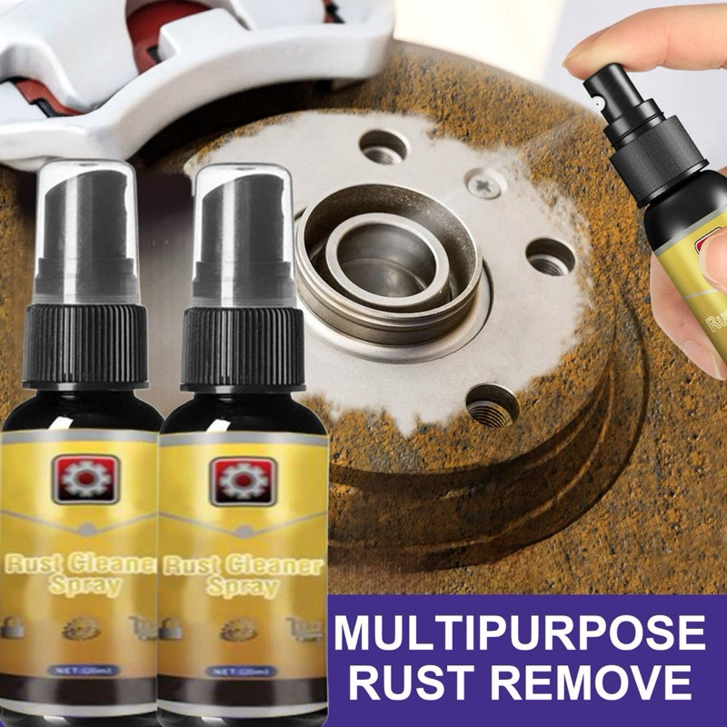 RUST CLEANER SPRAY Penghilang karat besi logam plastik steel vinil ...