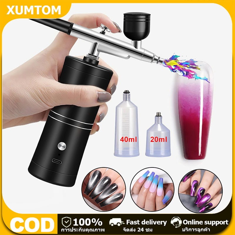Cordless Mini Airbrush Set Spray Pump Gen Pen Air Compressor Kit ...