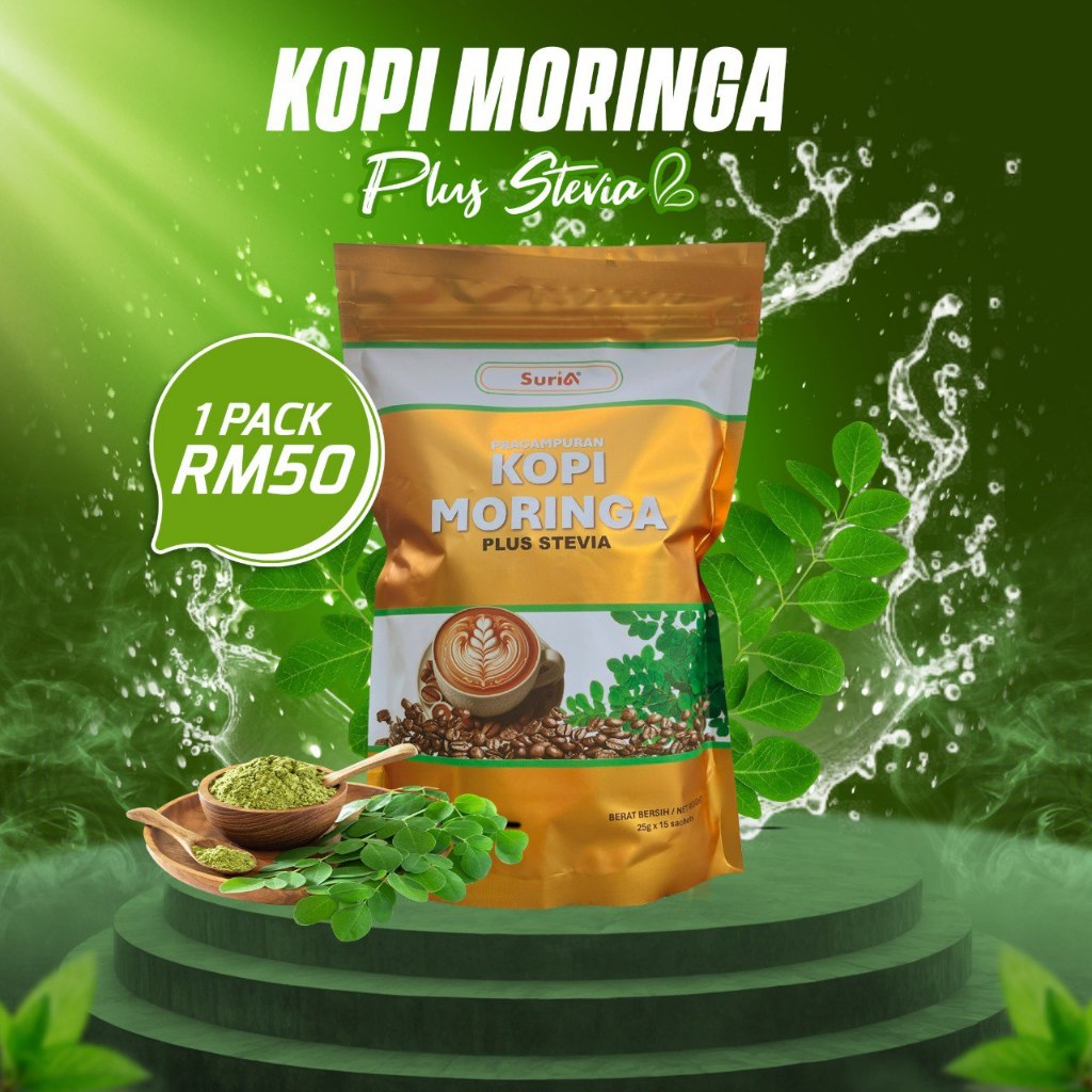 Kopi Moringa Plus Stevia 15 Sachets Fast Delivery | Shopee Malaysia