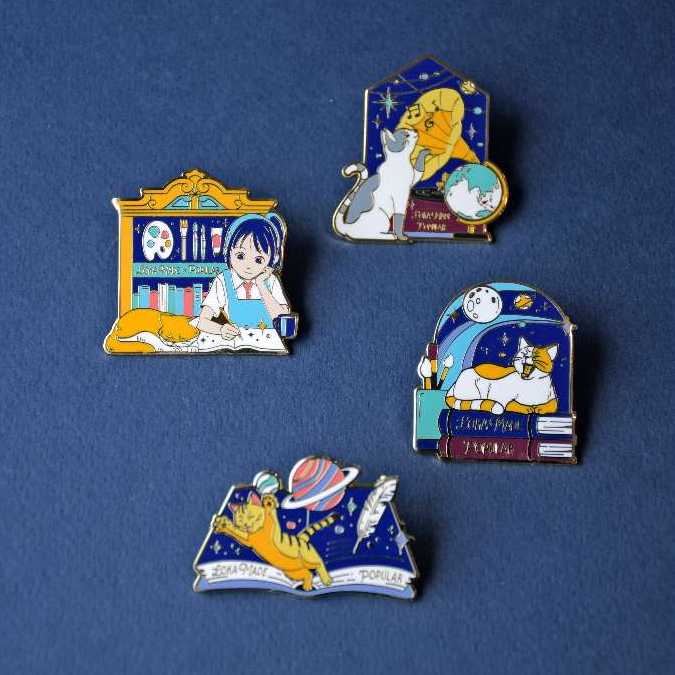 Loka Made Bookshop Adventures Enamel Pin | Shopee Malaysia