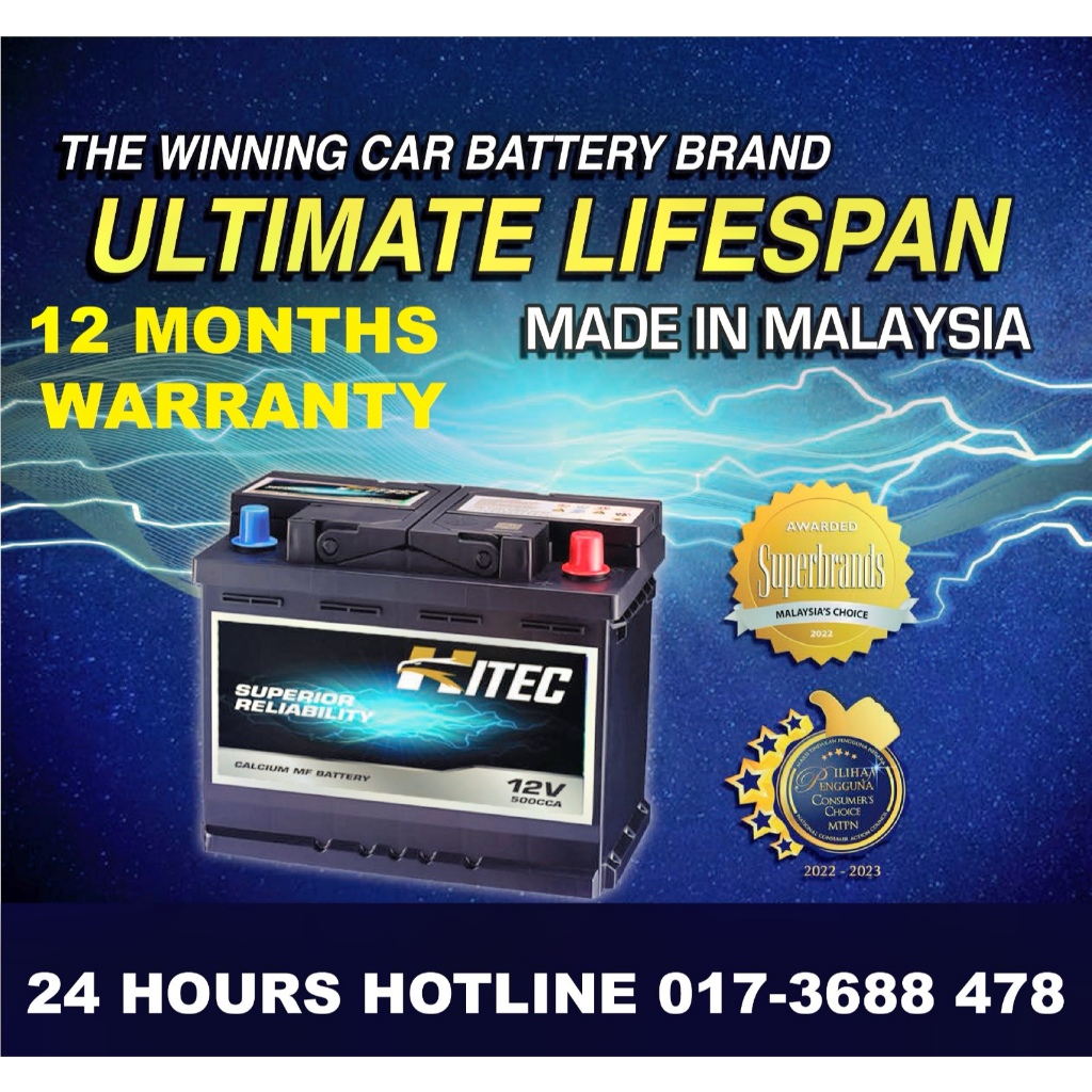 [ Free Installation ] HITEC MF DIN55R | LB2 | Car Battery Proton Gen 2 ...