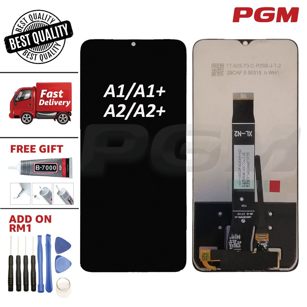 LCD TOUCH SCREEN DIGITIZER COMPATIBLE WITH ORIGINAL RED A1 /A1 PLUS ...