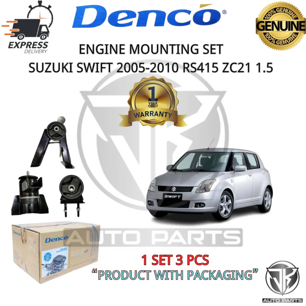 #DENCO#ENGINE MOUNTING SET SUZUKI SWIFT 2005-2010 RS415 ZC21 1.5 (MK ...