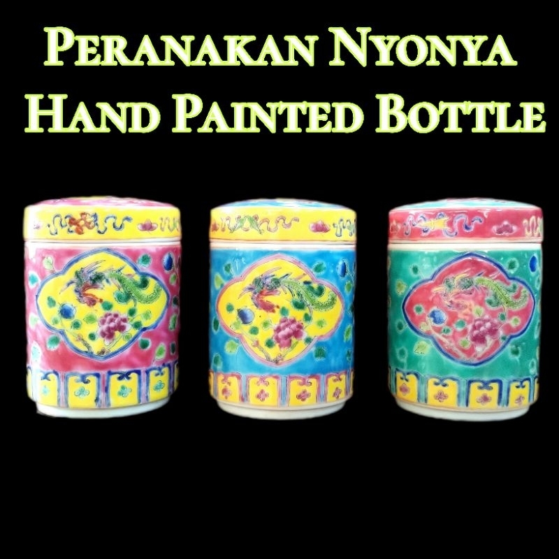 娘惹茶叶筒 Peranakan Nonya Nyonya Hand Painted Tea Canister | Shopee Malaysia
