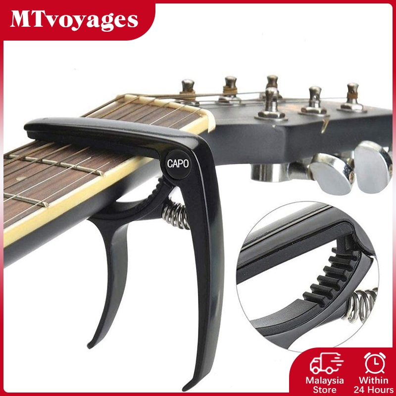 Professional Spring Loaded Trigger Steel Guitar Ukulele Capo Capo ...