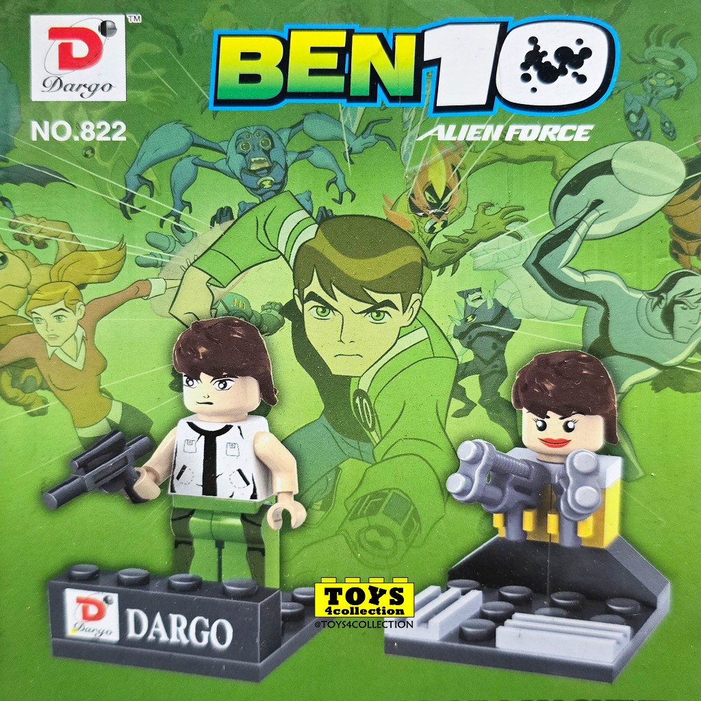 (2pcs) Ben 10 Ben Tennyson Alien Force Minifigures Building Blocks ...