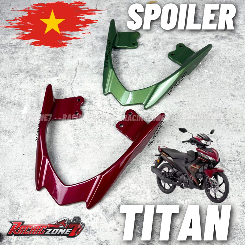 EXCITER Y15/ LC135 V8 SPOILER TITAN WARNA MAROON/ SPARKIE GREEN/ BAS ...