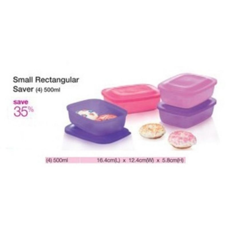Tupperware Small Rectangular Saver 500ml | Shopee Malaysia