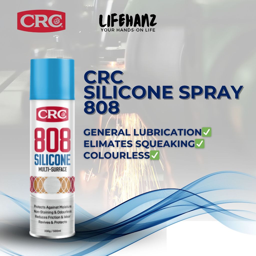 CRC 808 Silicone Spray | Multi-Purpose Lubricant & Waterproofing Agent ...