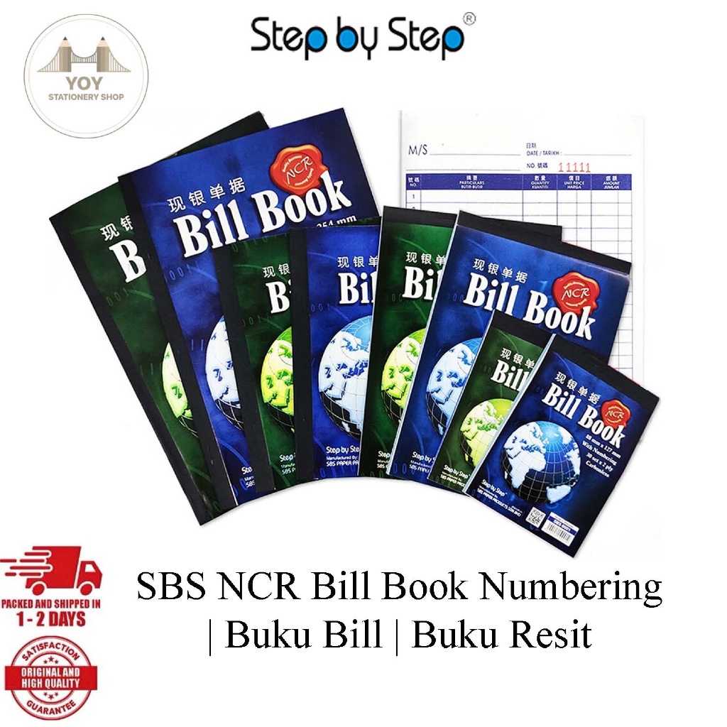 SBS NCR Bill Book Numbering | Buku Bill | Buku Resit | Shopee Malaysia