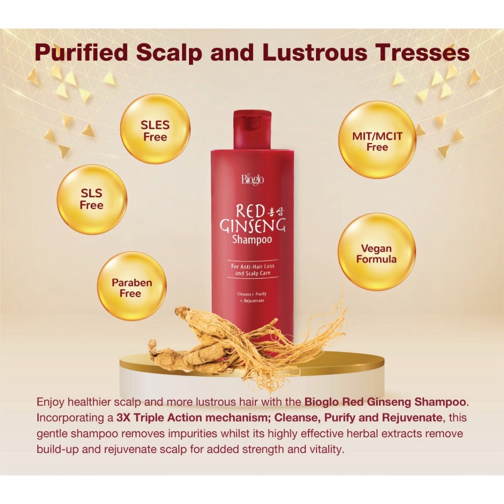 Bioglo Red Ginseng Shampoo (98985) | Shopee Malaysia