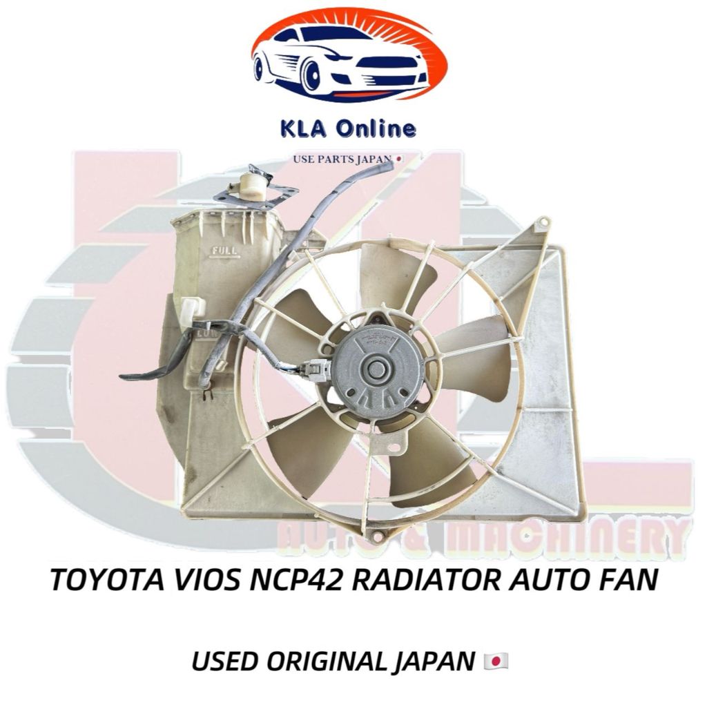 184.TOYOTA VIOS NCP42 RADIATOR FAN RADIATOR KIPAS DENSO (USED ORIGINAL ...