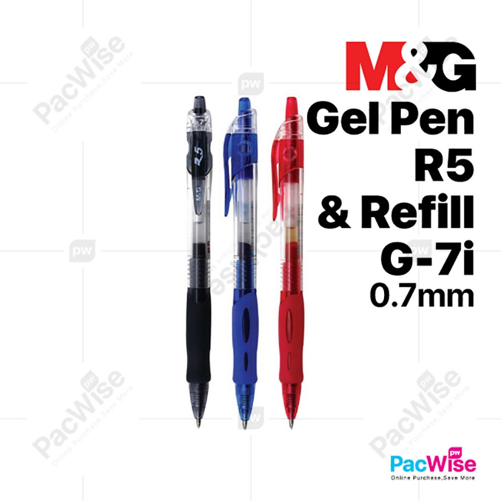 M&G -Gel Pen And Refill / Writing Pen / R5 / 0.7mm (1Pc) | Shopee Malaysia