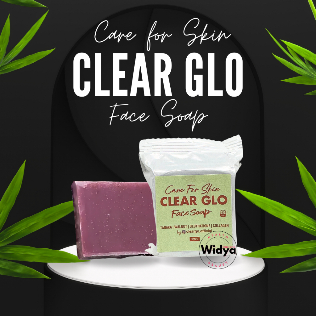CLEAR GLO Face Soap | Sabun Tanaka Walnut Glutathione Collagen | Shopee ...