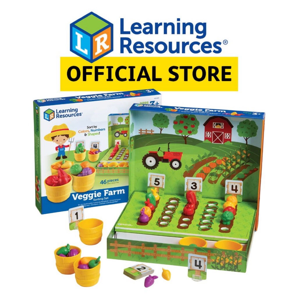 Learning Resources Veggie Farm Sorting Set- Age 3-7, Counting, Matching ...